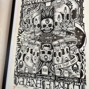 Entropy - Original Linocut Print. Signed Limited Edition. Hand Printed ...