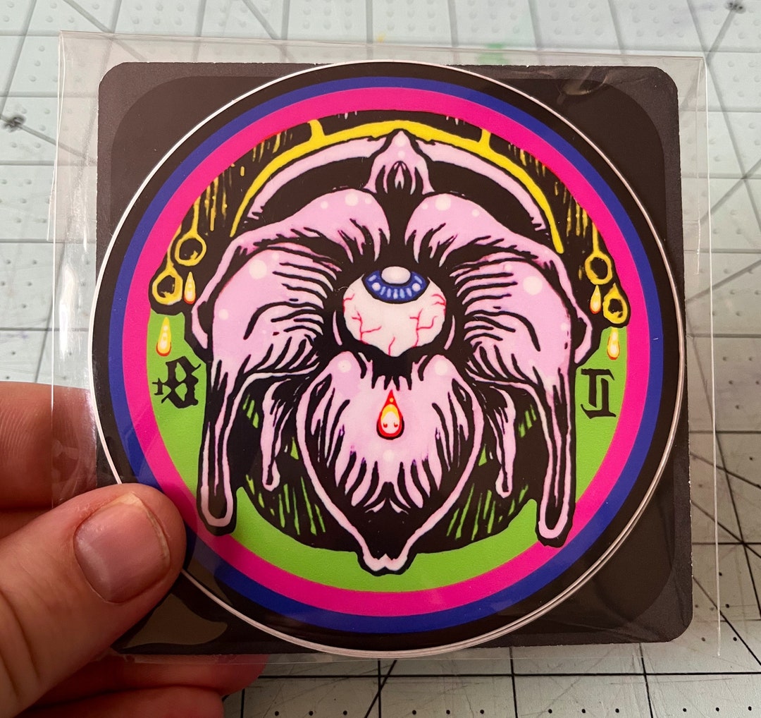 6 Count Vinyl Sticker Pack - 4 Inch Diameter, Original the Sacred Trust ...