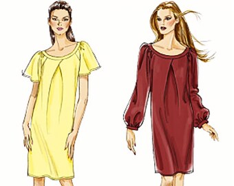 Vogue 7724 KOKO Beall Misses Loose Fit V Neck Dress Top and Skirt ...