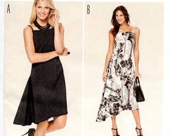 2000s DRESS PATTERN Fitted Dress Long Sleeves Ruffled Flounced | Etsy