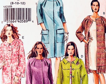 1960s Vogue 1473 DRESS & COAT PATTERN Cocoon Coat Mod Dress Federico ...