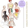 Instant Download PDF Vintage 1950s Bombshell BATHING SUIT Pattern ...