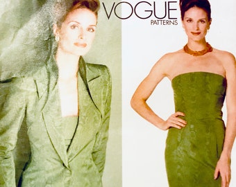 VOGUE 8449 EVENING GOWN Cocktail Dress Pattern Claire Shaeffer Couture ...