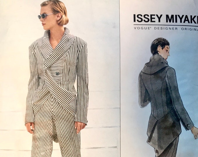 Vogue 1736 ISSEY MIYAKE PANTSUIT Pattern Jacket & Wide Leg | Etsy