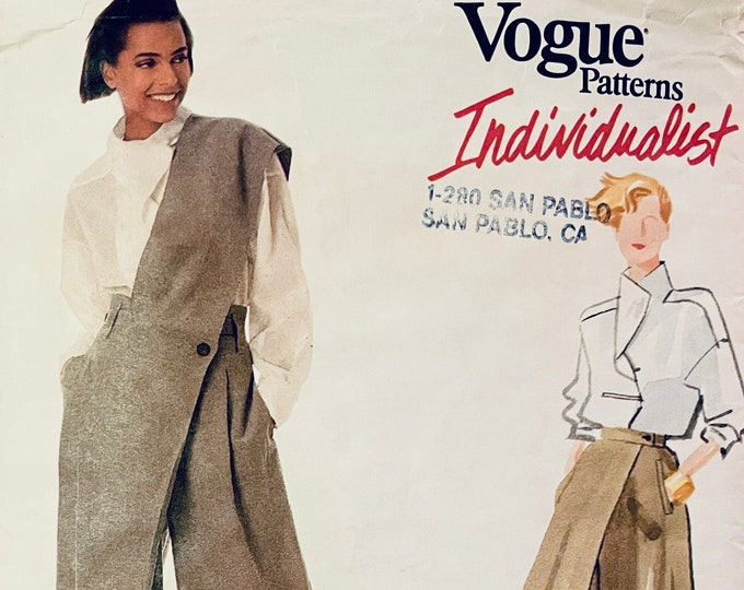 Vintage 1980s Vogue 2332 ISSEY MIYAKE Loose Fitting Wide Leg Pants ...