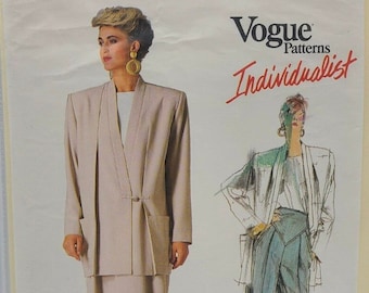 Vogue 1736 ISSEY MIYAKE PANTSUIT Pattern Jacket & Wide Leg Pants Vogue ...