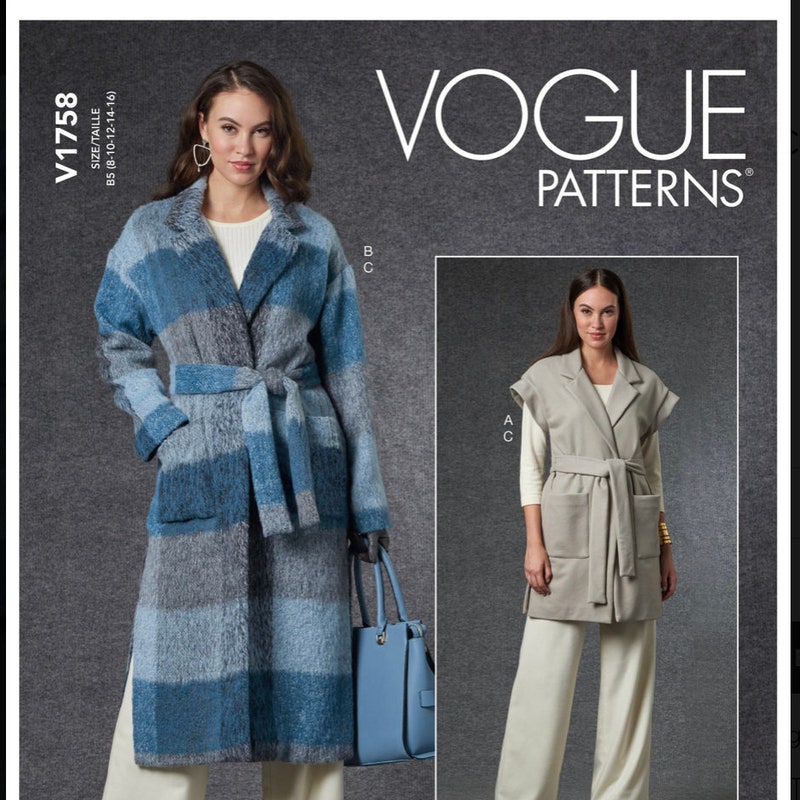 Vogue Jacket Pattern - Etsy