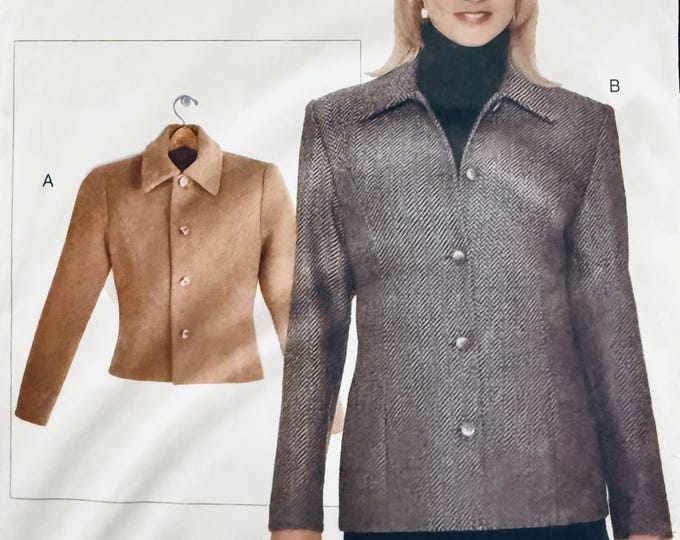 Vintage 1990s VOGUE 9521 Jacket Pattern Easy to Sew Vogue Elements ...