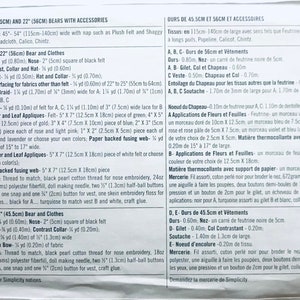 Vintage Simplicity 5461 TEDDY BEARS & CLOTHES Pattern Elaine - Etsy