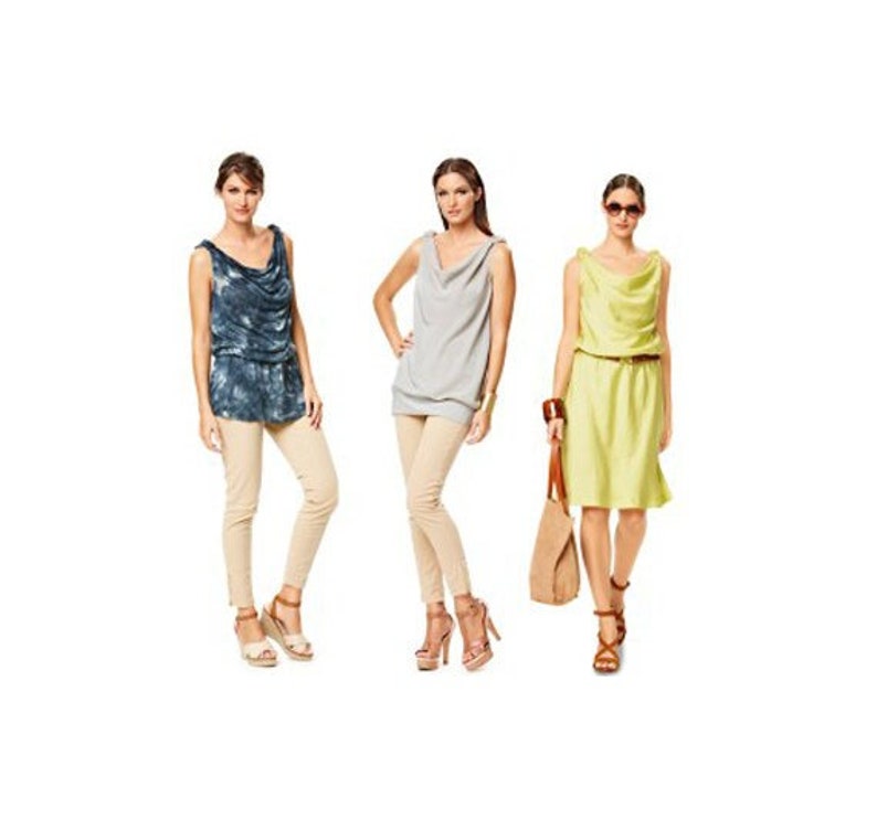 BURDA 7205 DRESS PATTERN Casual Shirt Blouse Top Drape | Etsy