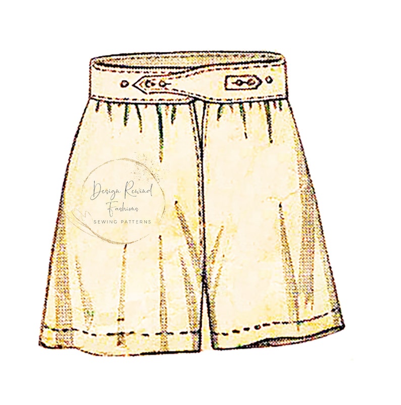 1930s Vintage Sewing Pattern 30s Classic Union Suit & Boxer Shorts 34 ...