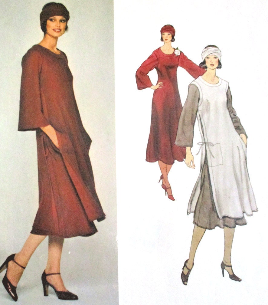Vogue 1379 DRESS TUNIC & HEADSCARF Pattern Sonia Rykiel Vogue Paris Original 2-piece Dress ...