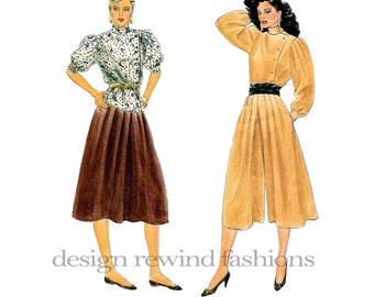 Vogue 7724 KOKO Beall Misses Loose Fit V Neck Dress Top and Skirt ...
