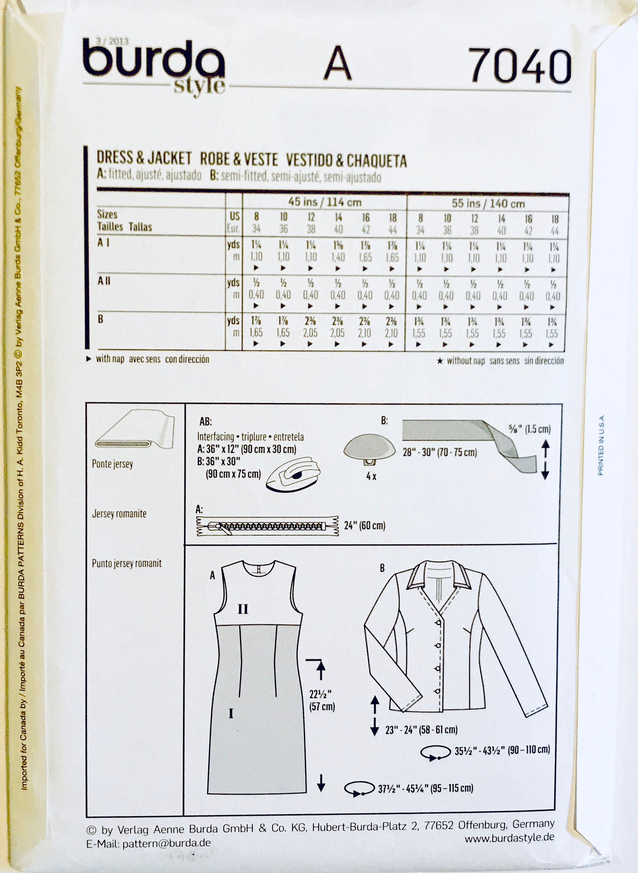 Burda 7040 Mod Shift DRESS & JACKET PATTERN Sleeveless Dress - Etsy