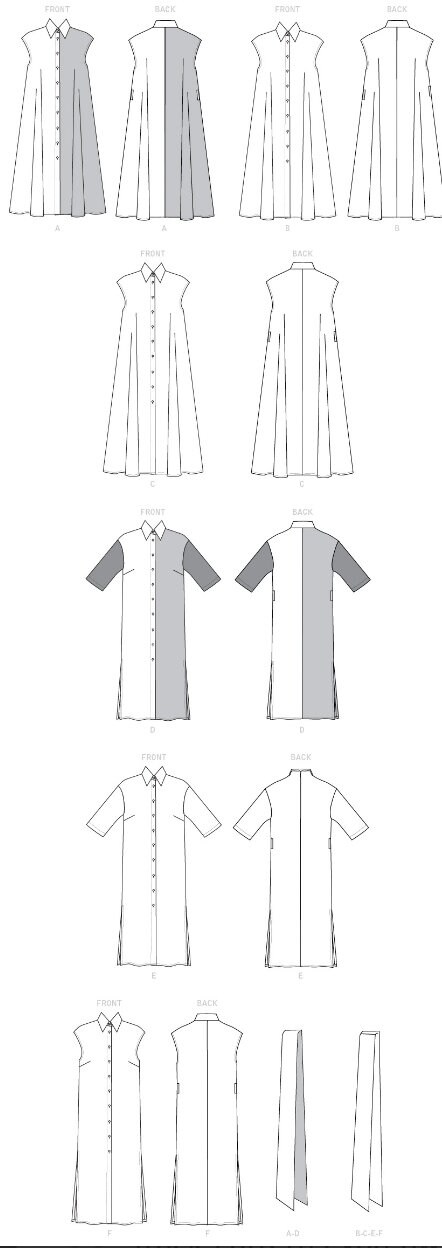 VOGUE 1747 Dress Sewing Pattern With Sleeve Variations - 30.5-36 Bust ...
