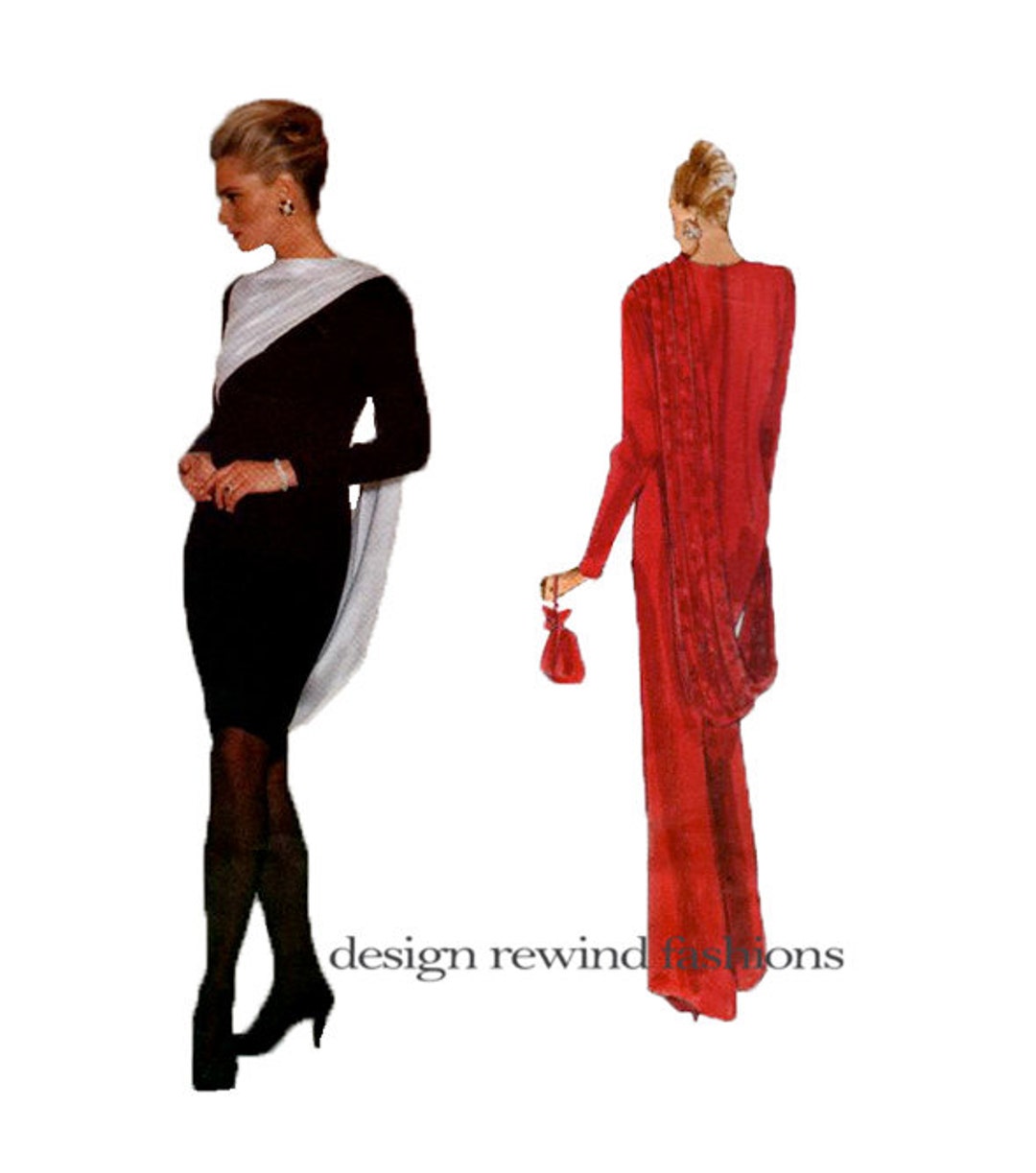 1990s VOGUE COCKTAIL DRESS Pattern Evening Gown Pattern Vogue 2767 Bill ...