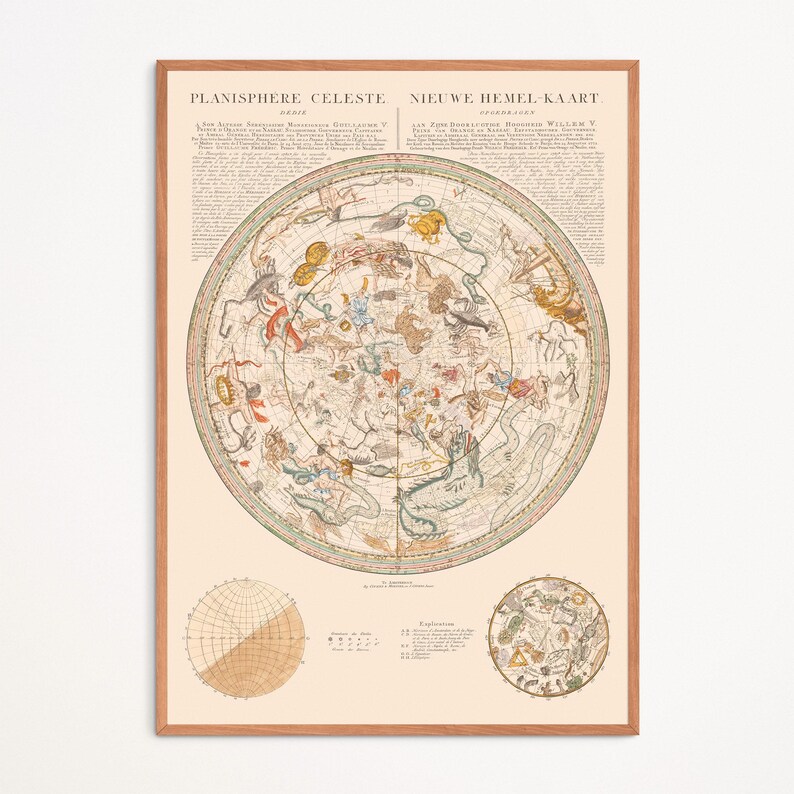 Celestial Map - Astronomic Map, Diagram - Poster / Print - Etsy