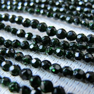 4mm Faceted Round Green Goldstone S101 - Etsy