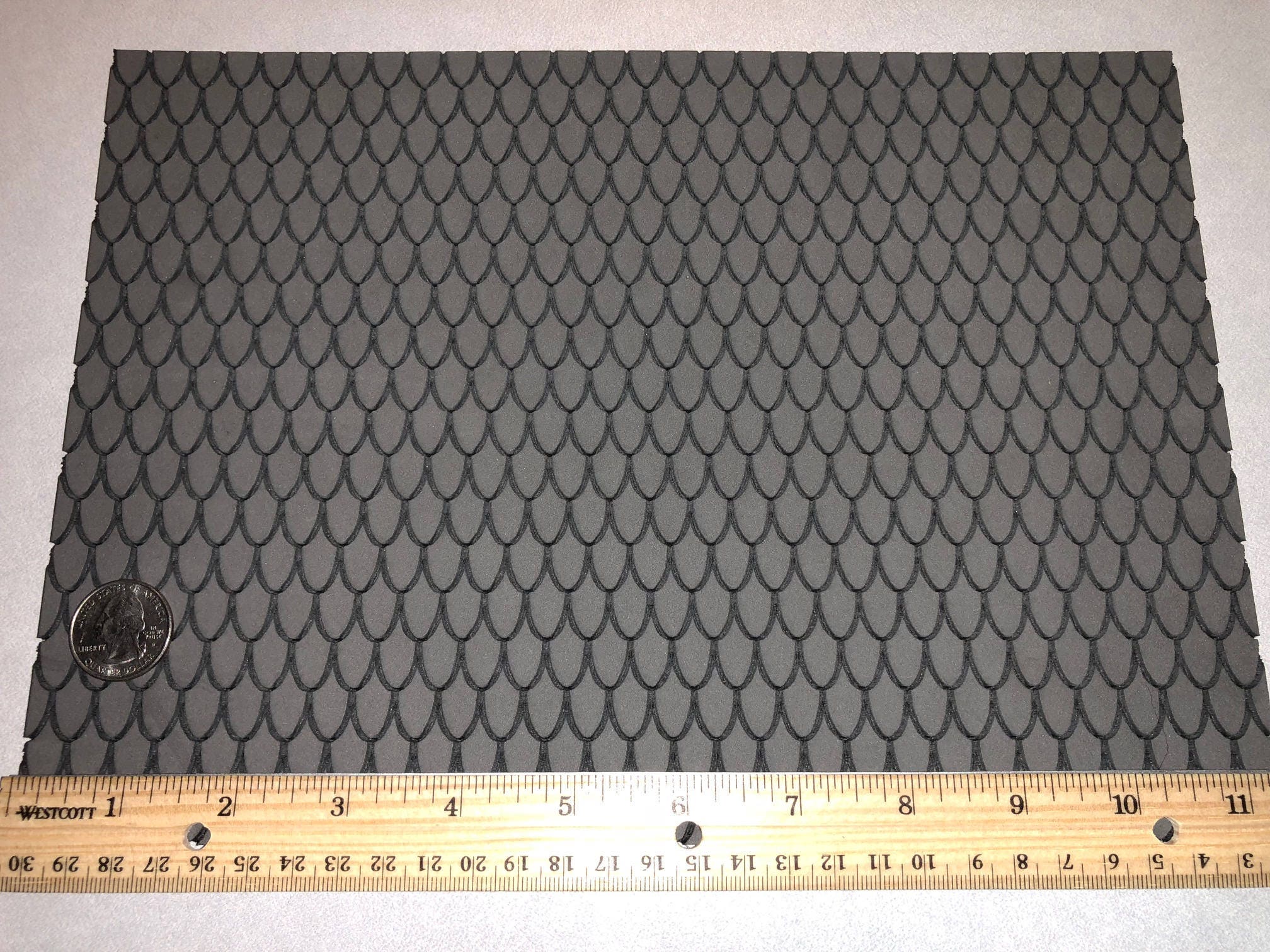 Narrow Fish / Mermaid Scale Pattern EVA Foam Sheets for Cosplay Armor ...