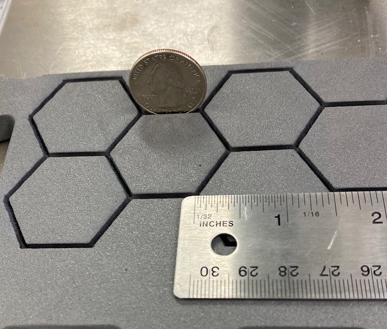 Giant Hexagon Pattern EVA Foam Sheets for Cosplay Armor , Props ...