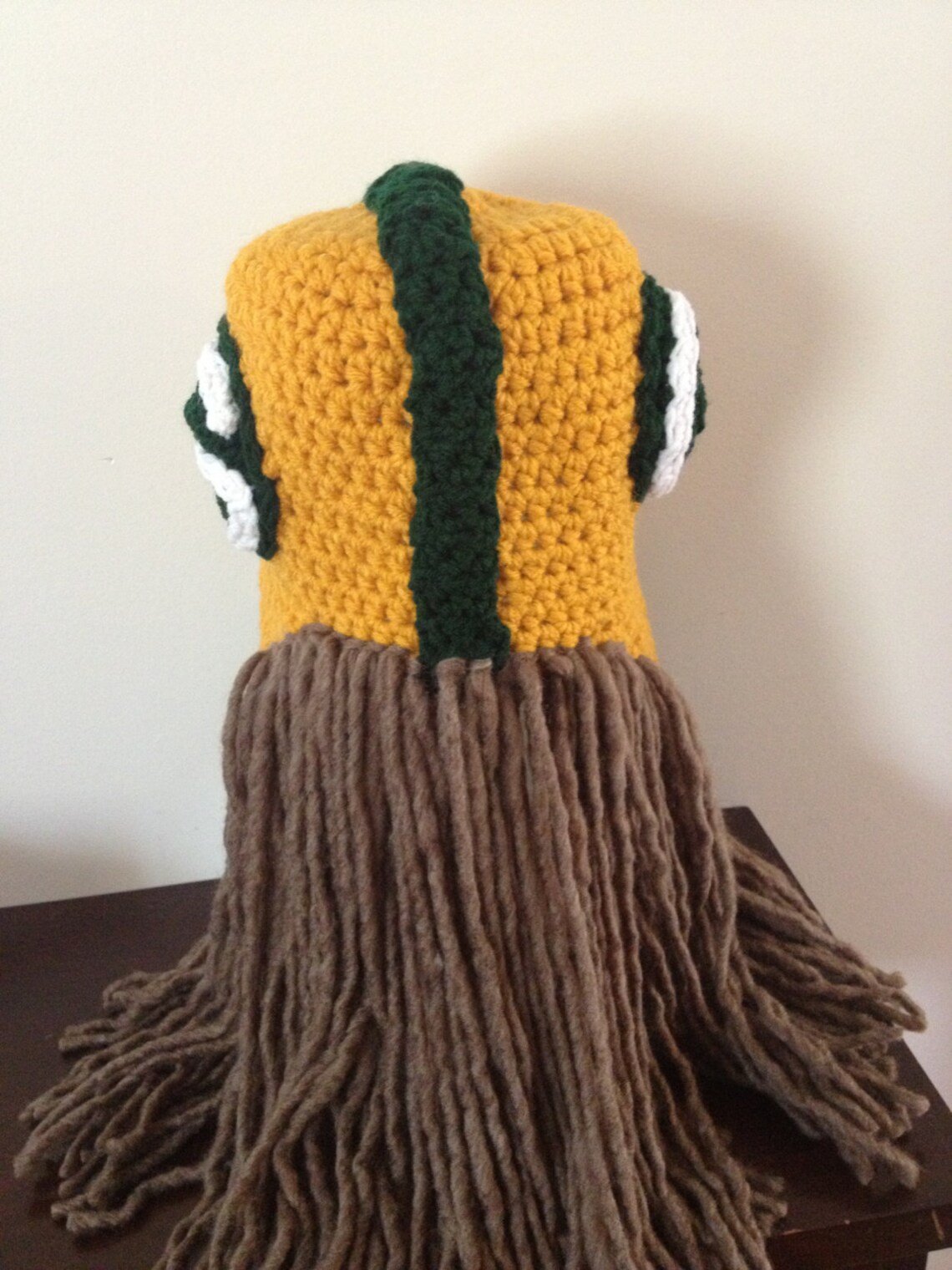 Green Bay Packers Helmet Beanie With Dreads | Etsy