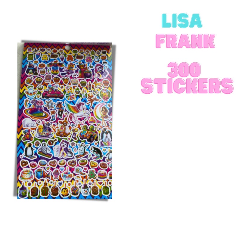 Lisa Frank Sticker Book Stickers Lisa Frank 90s Kid 90s - Etsy