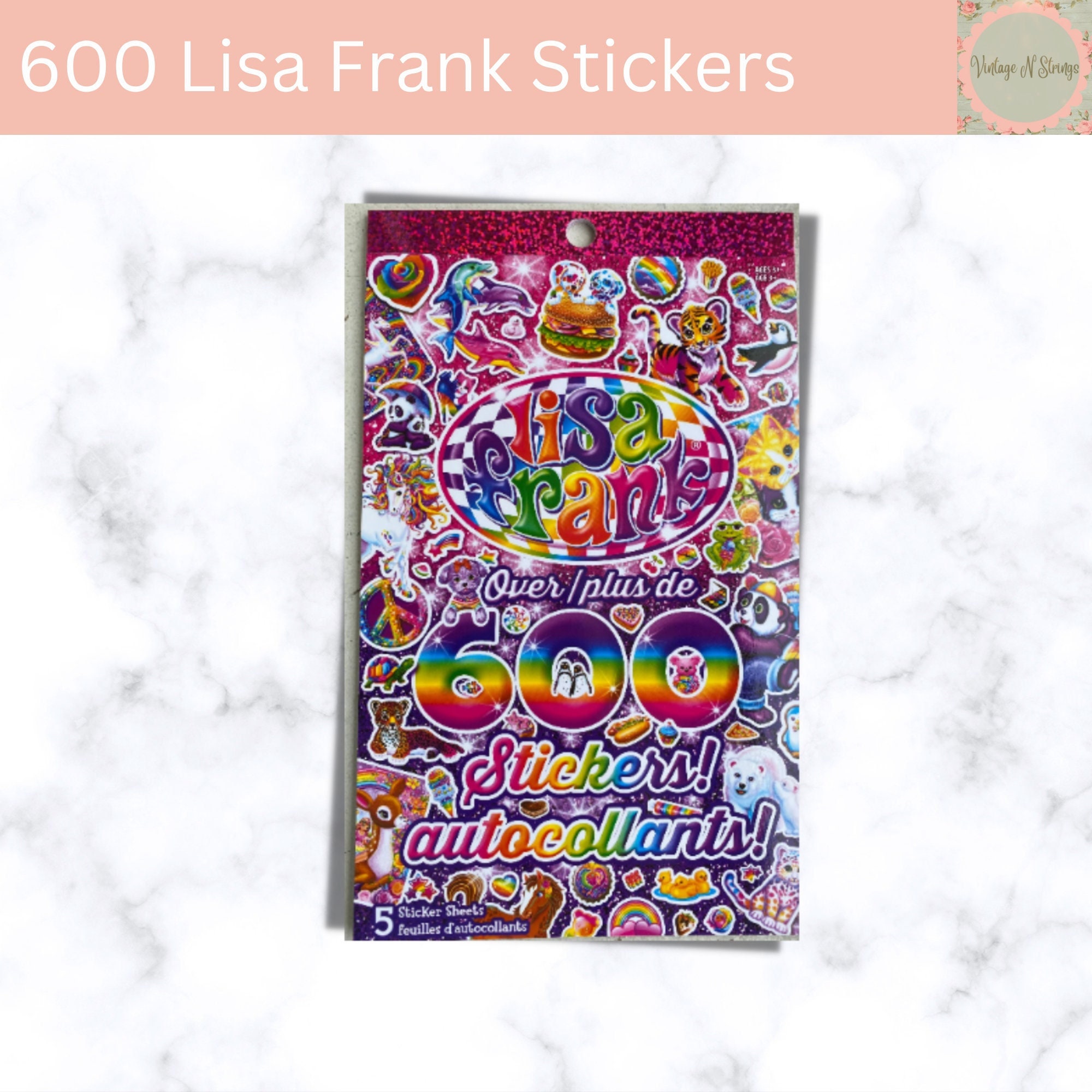 Lisa Frank Sticker Book Stickers Lisa Frank 90s Kid 90s - Etsy