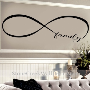 Infinity Wall Decal Love Infinity Family Wall Decal Family Infinity ...