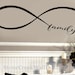 Infinity Wall Decal Love Infinity Family Wall Decal Family Infinity ...