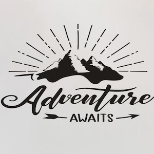 Adventure Awaits Wall Decal | Arrow Decal | Adventure Life Decals ...