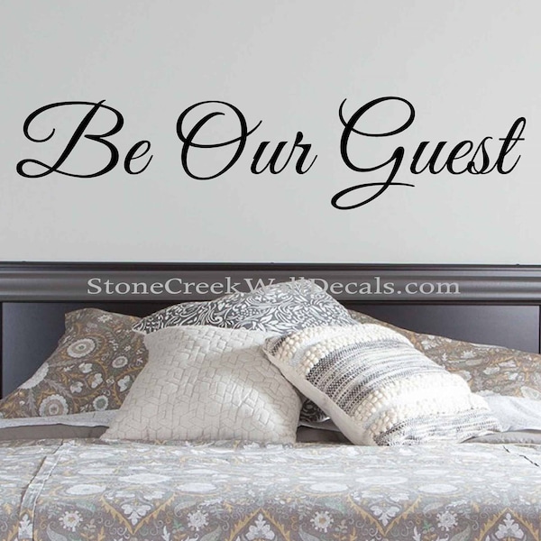 Be Our Guest Decal - Etsy