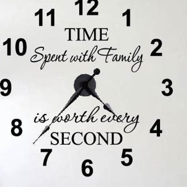 Time Wall Decal - Etsy