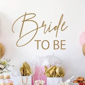 Bride to Be Bridal Shower Party Decal | Bridal Shower Party Decal Decor ...