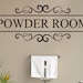 Powder Room Decal Bathroom Wall Decor Restroom Wall Decal Powder Room ...