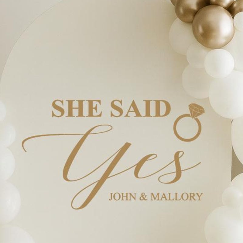 She Said Yes - Etsy