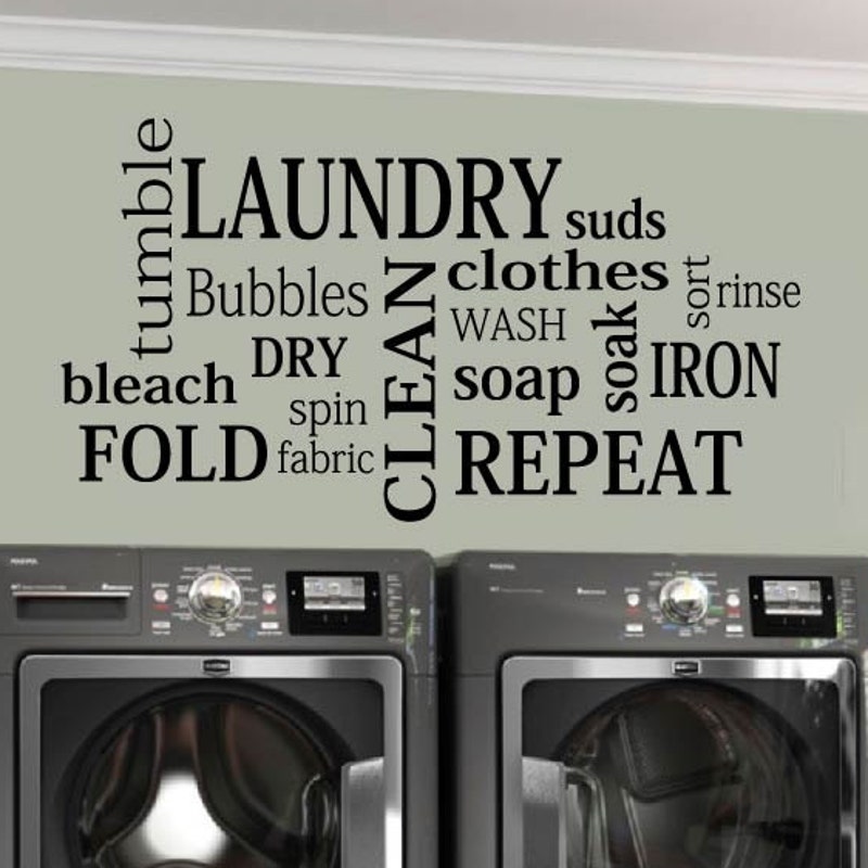 Laundry Room Decals - Etsy