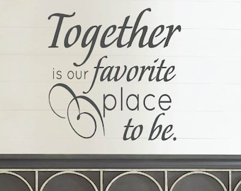 Together Wall Decal | Etsy