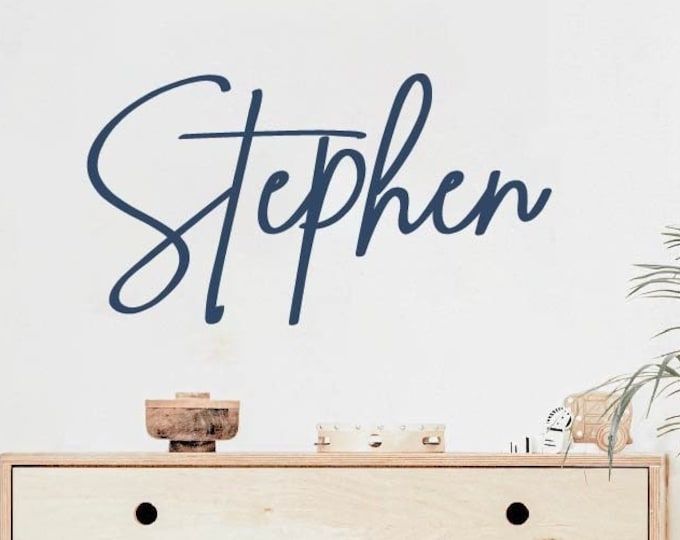 Personalized Name Wall Decal Custom Wall Sticker Boys Name - Etsy