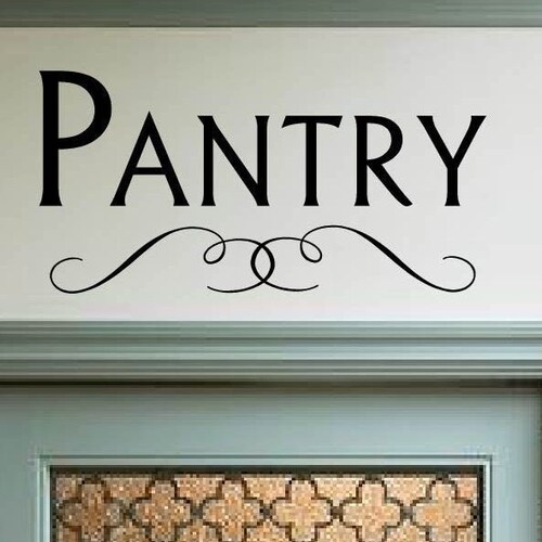 Pantry Door Decal Vinyl Sticker For Glass Pantry Door Etsy