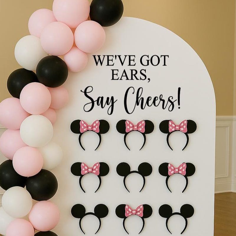 Minnie Mouse Ear Backdrop - Etsy