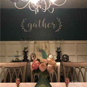 Gather Wall Decal Living Room Dining Room Family Decor Gather Wall ...
