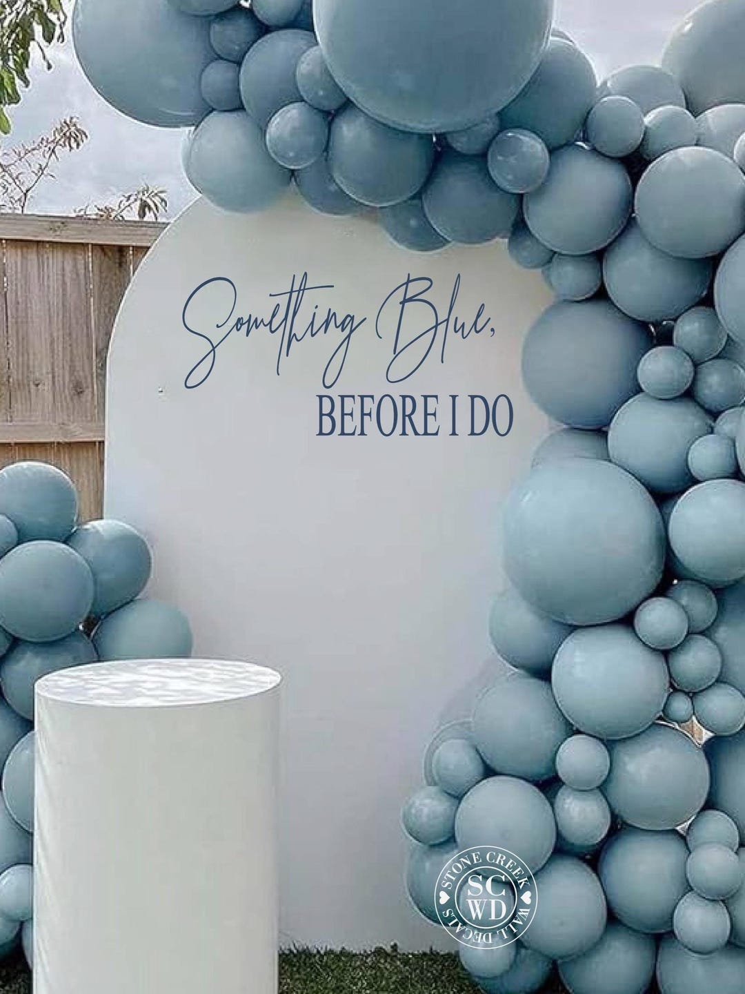 Something Blue Before I Do Bridal Shower Party Decal | Bridal Shower ...
