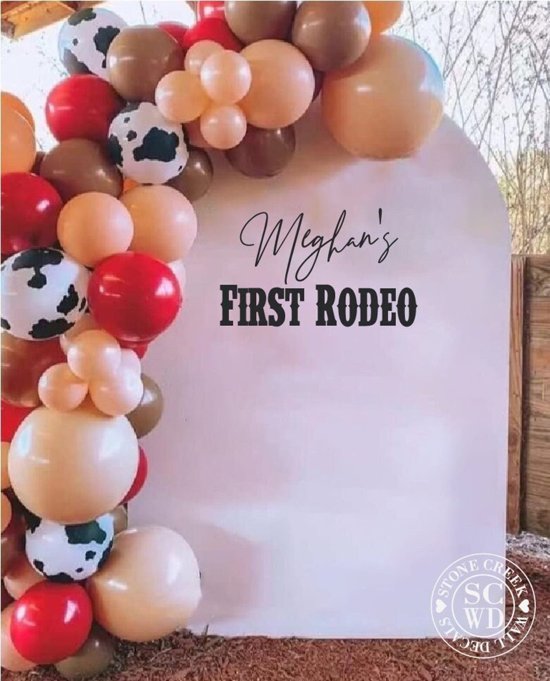 First Rodeo Birthday Party Personalized Party Decal Decorations | First ...
