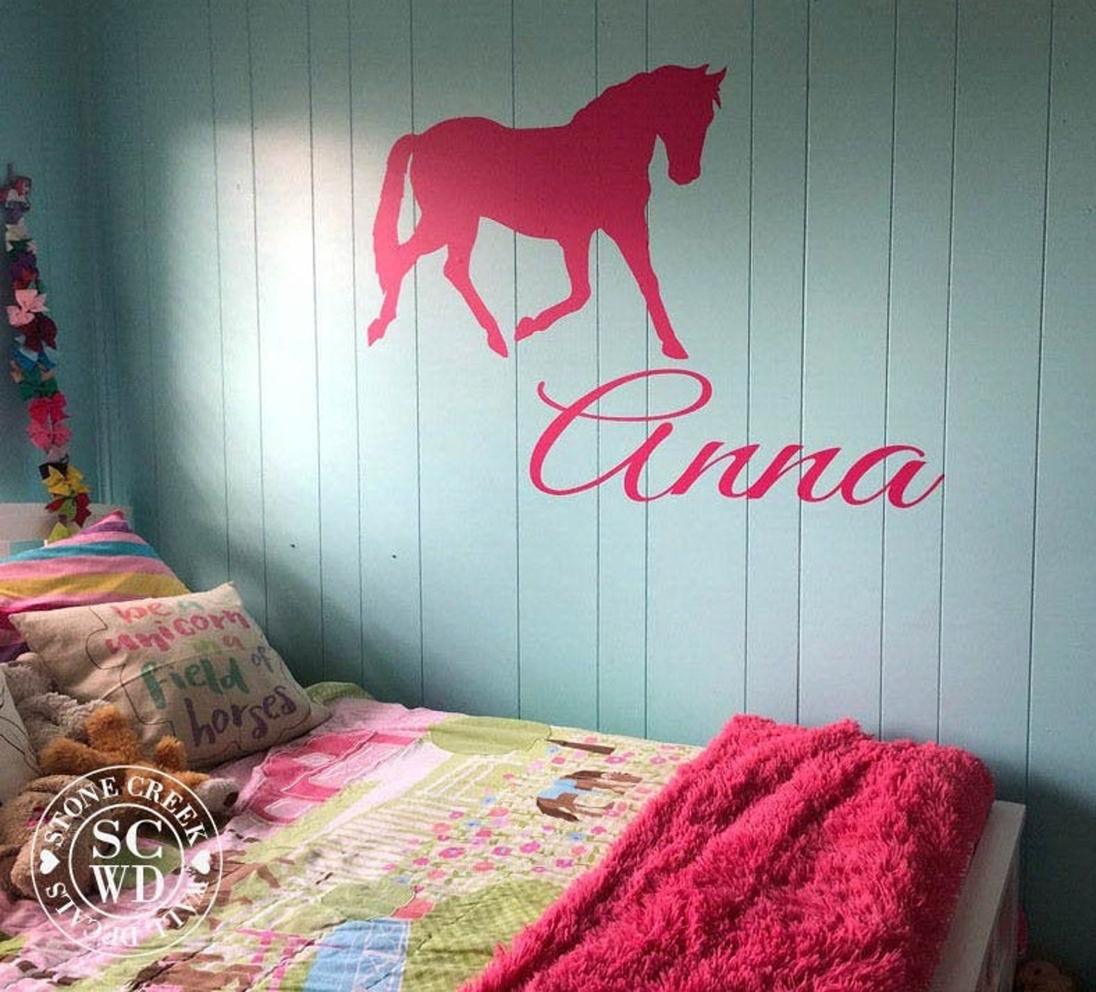 Horse Wall Decals Personalized Horse Decals Horse Wall Decal | Etsy