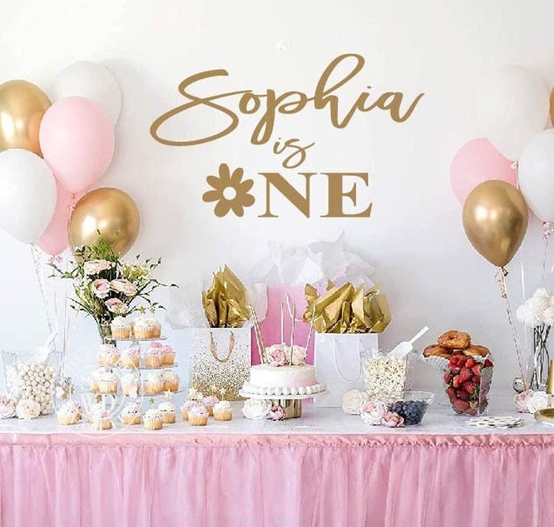 Personalized 1st Birthday Decal for Balloon Arch | Personalized Name is ...