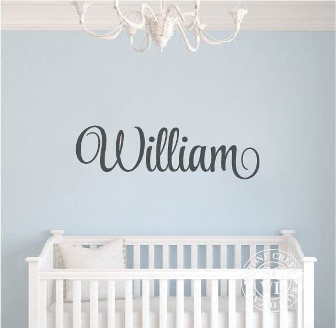 Personalized Name Wall Decal Boy Nursery Decal Fancy | Etsy