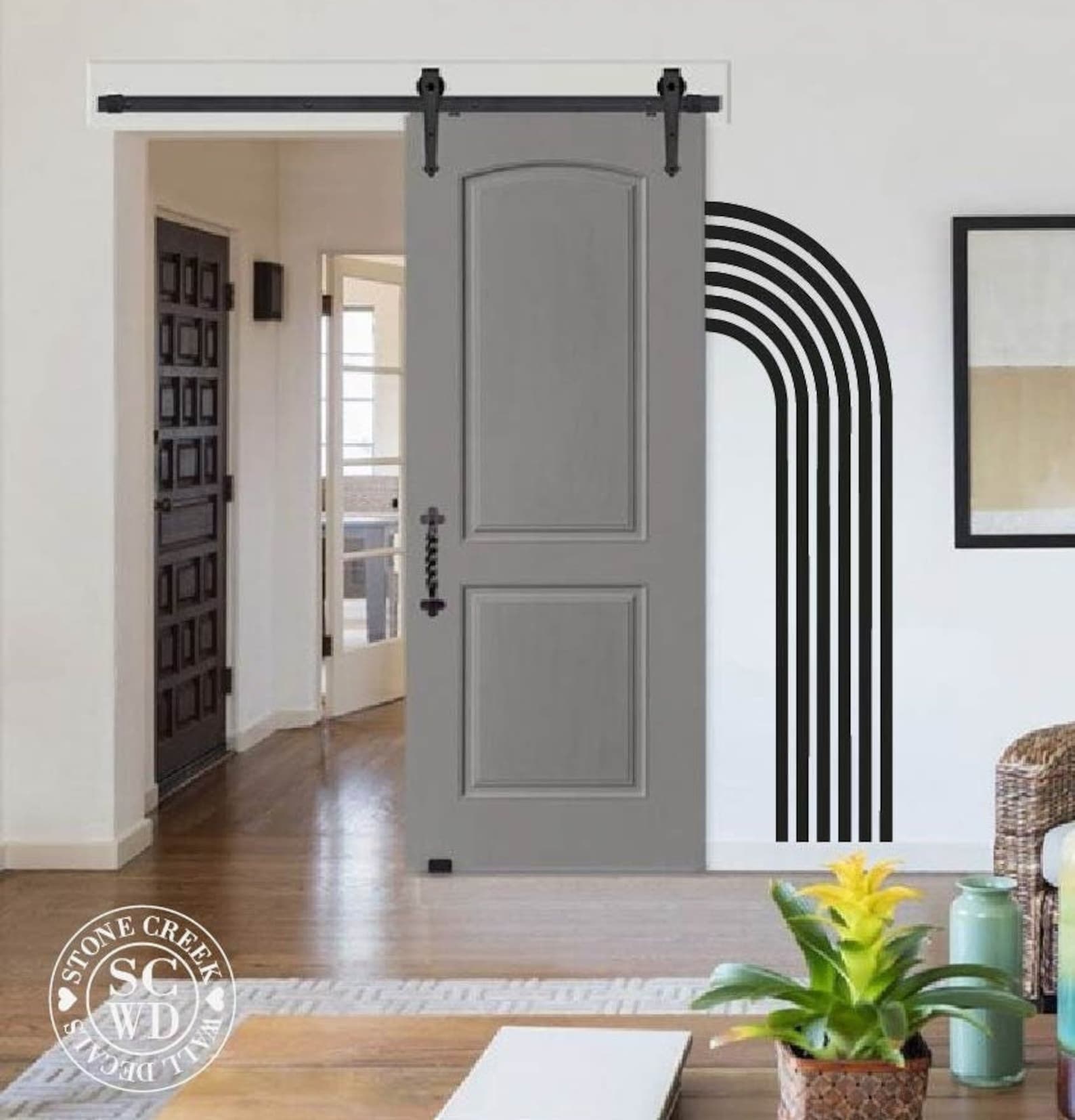 Half Arch Wall Decal Abstract Wall Decor BOHO Interior - Etsy