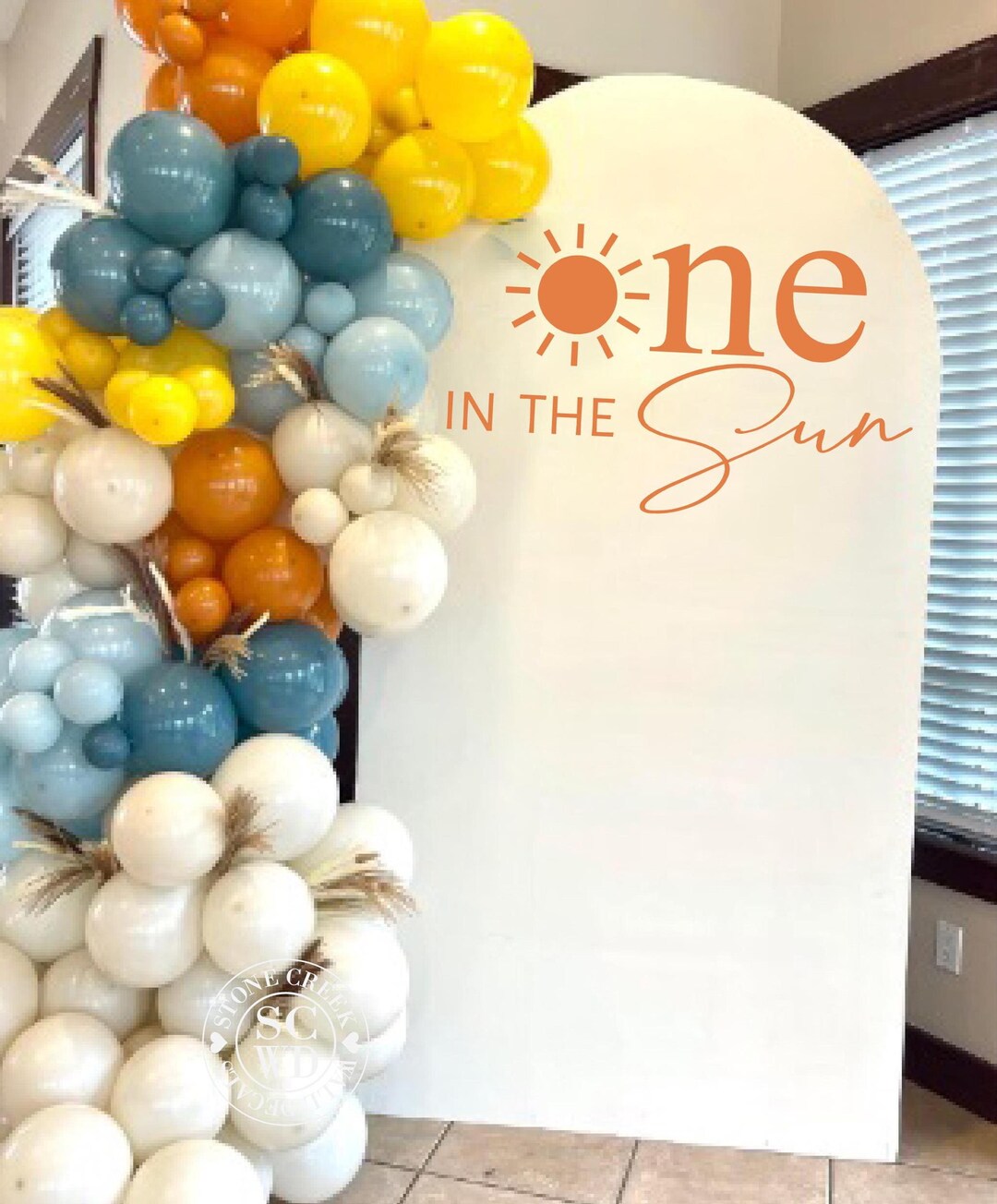 ONE in the Sun Birthday Wall Decal | Boy Girl Birthday Party Decal for ...