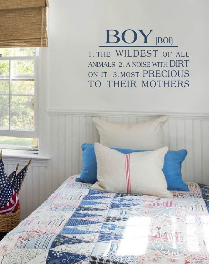 Boy's Room Decal Boy Definition Sign Boys Bedroom - Etsy