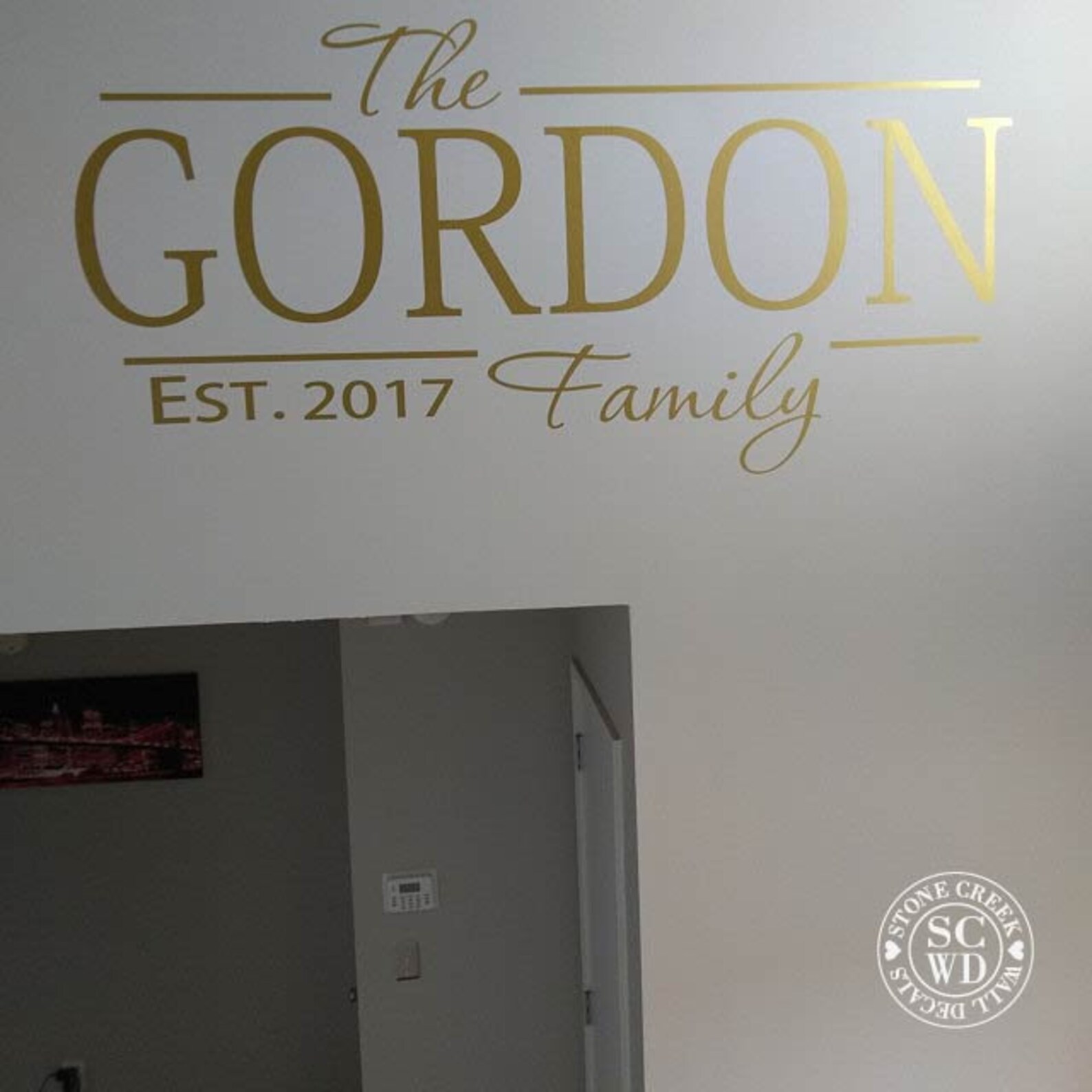 Family Established Wall Decal Personalized Wall Decal Family - Etsy